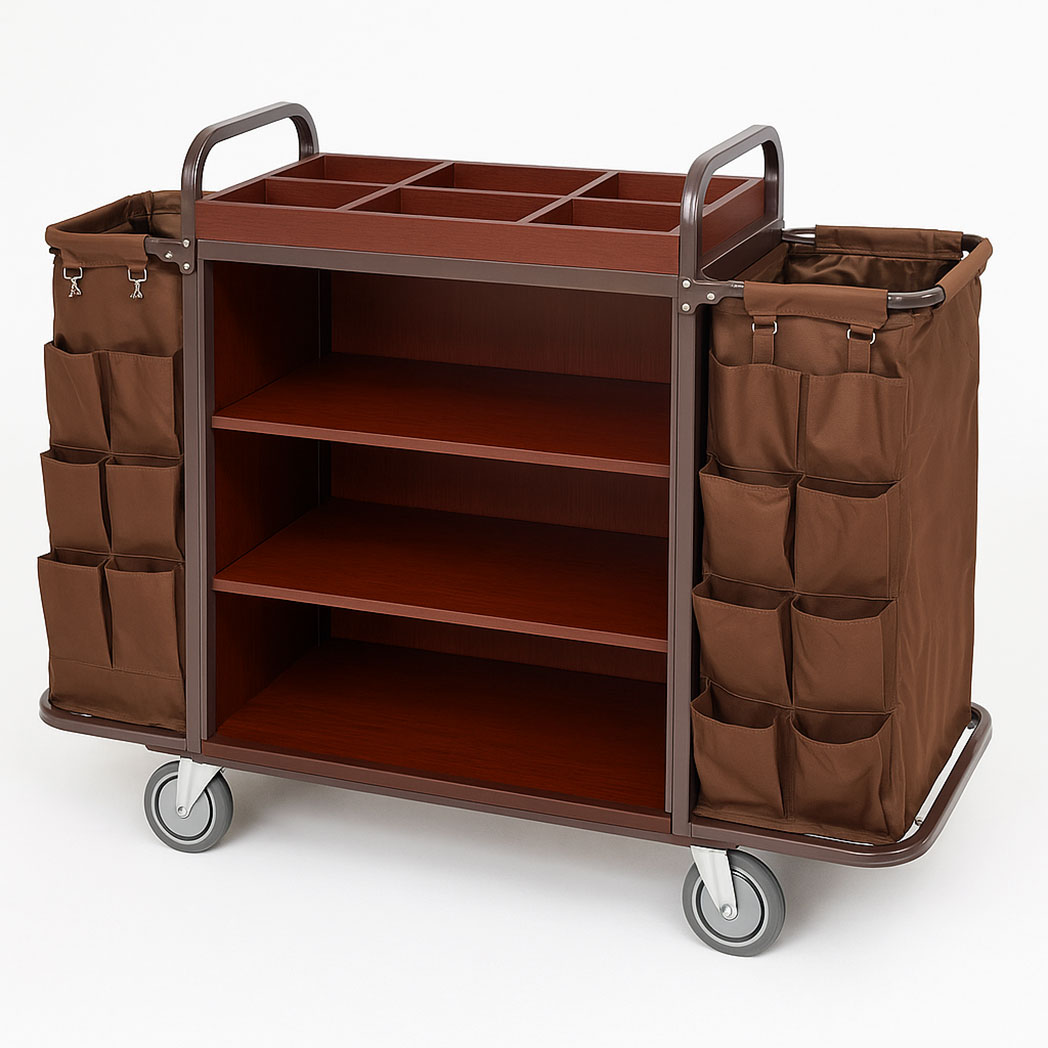 Hotel Housekeeping Cart – Classic Linen & Amenities Trolley